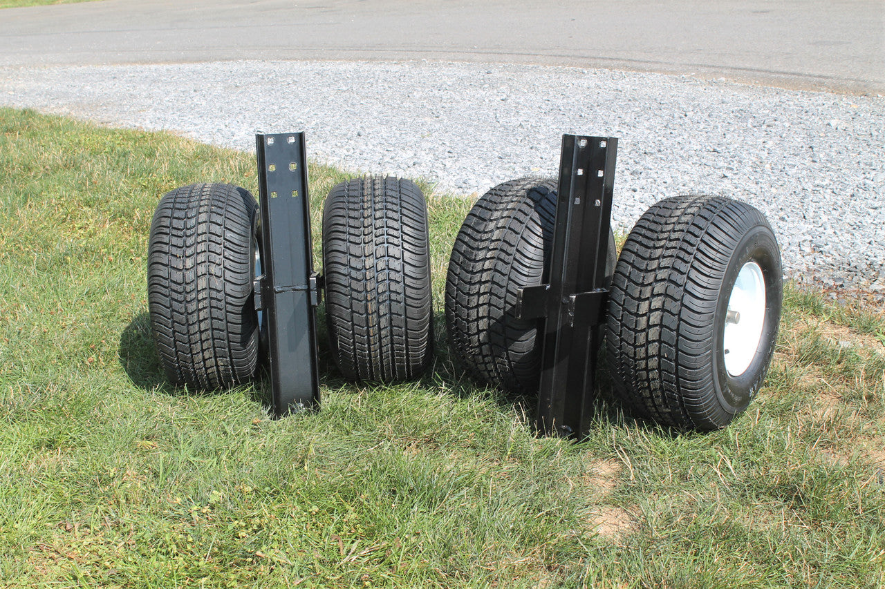 COMPLETE SET 4X4 REAR DOLLY WHEELS-STEEL – Pine Hill Trailers
