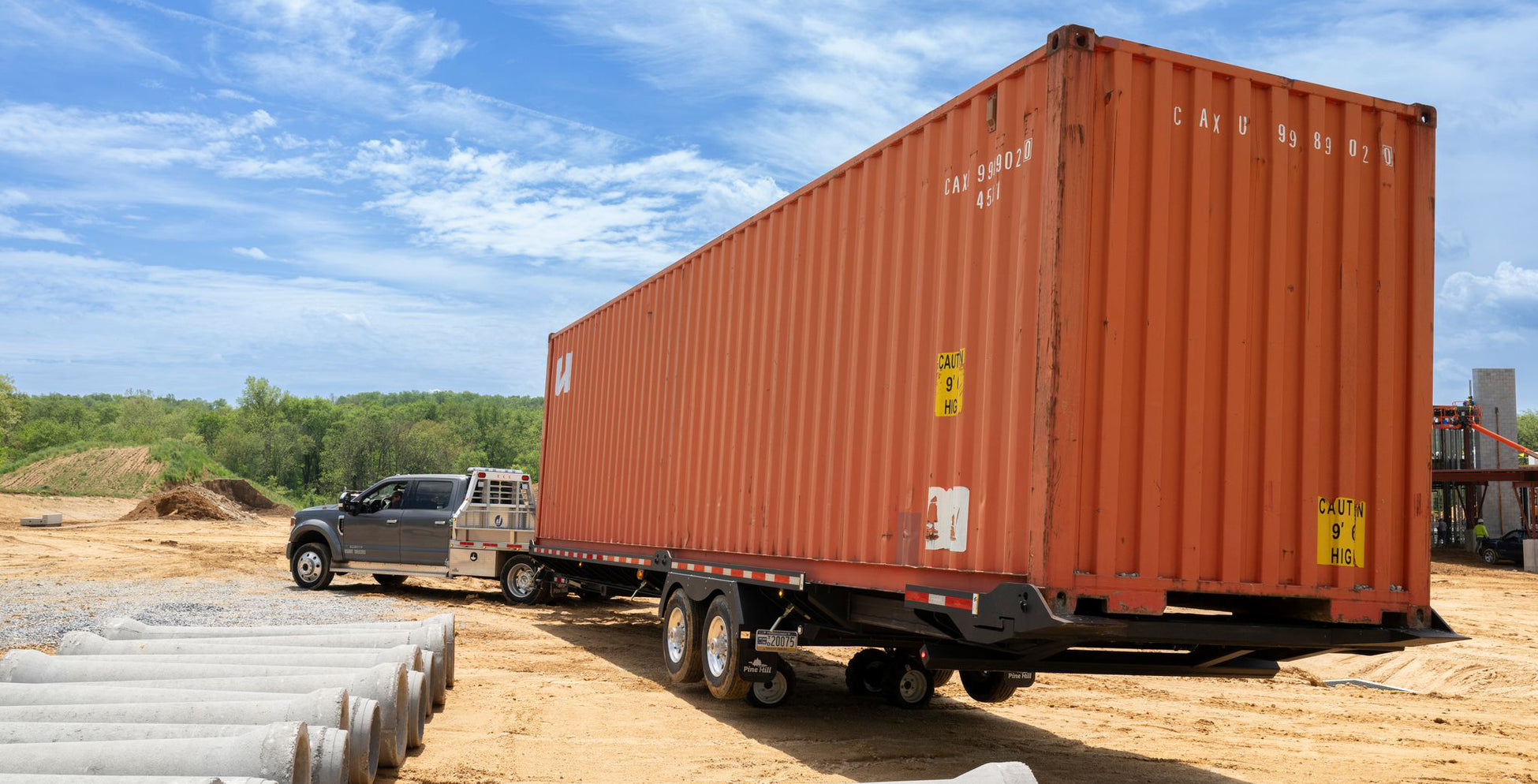 Custom Container Trailers – Pine Hill Trailers