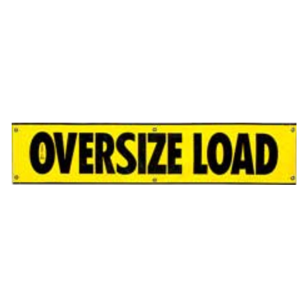 18" x 84" Reflective Vinyl 'Oversize Load' Banner – Pine Hill Trailers